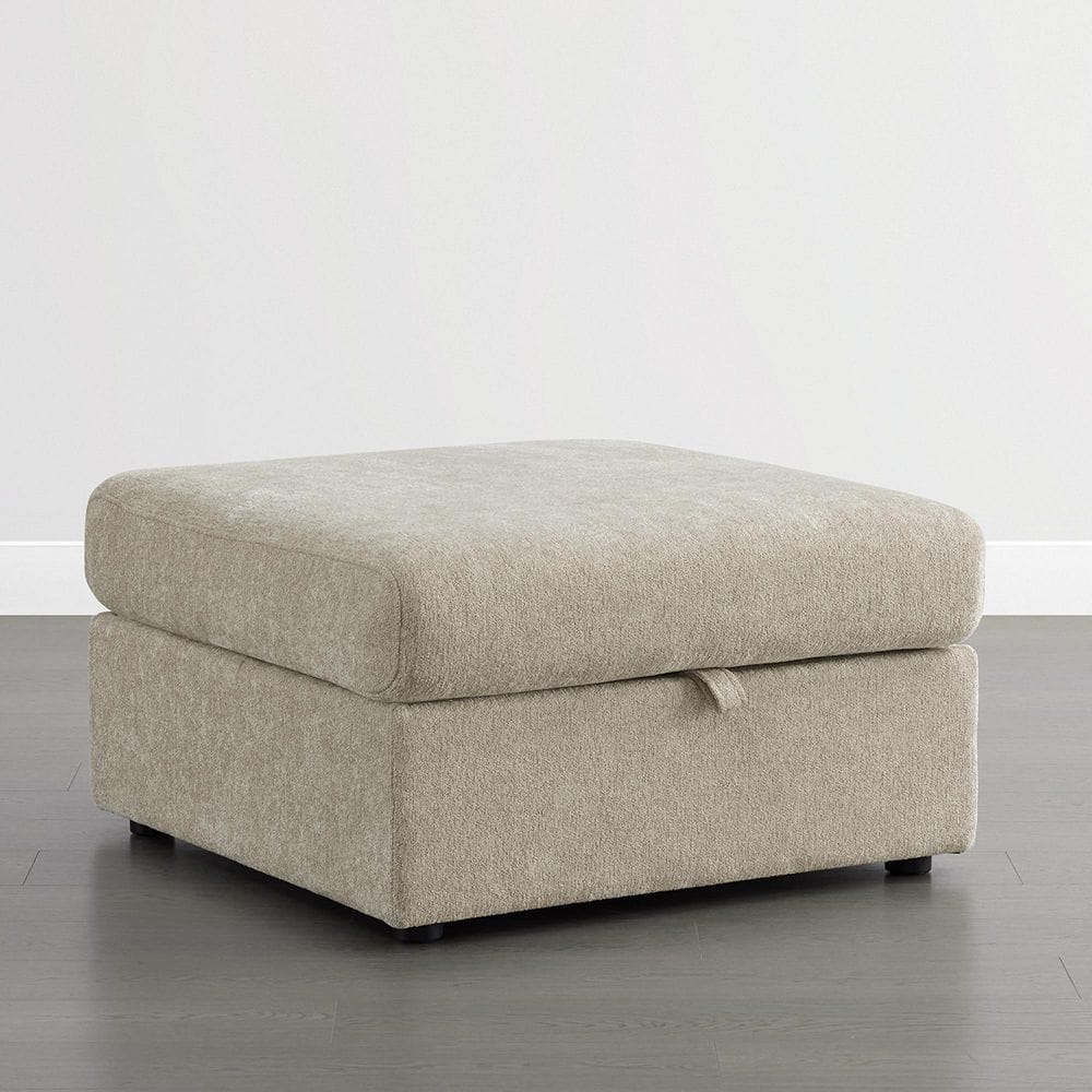 Spruce & Spring Wells 33.9 in. Fabric Modern Ottoman for Modular ...