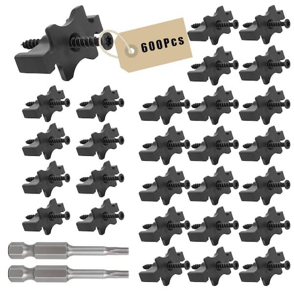 Afoxsos Plastic Universal Hidden Deck Fasteners for Composite Decking ...