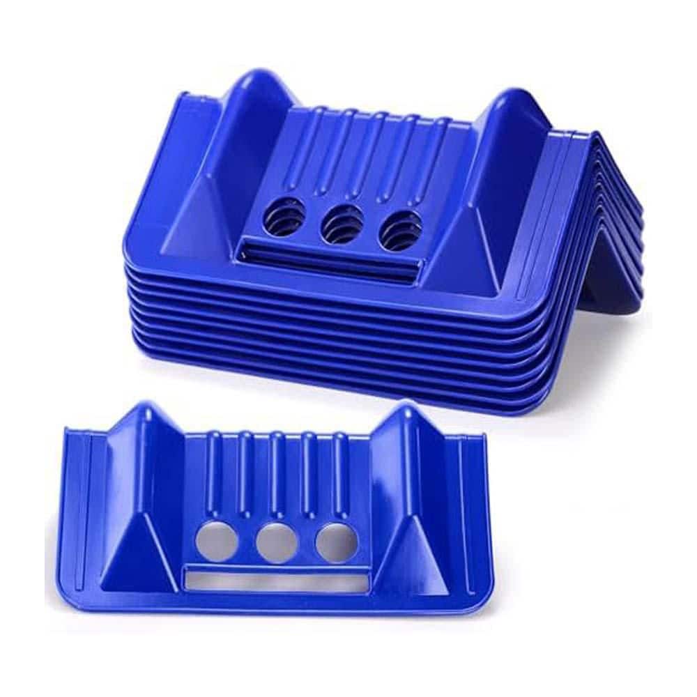 N/A 10-Pack Blue Thick Plastic V Shaped Flatbed Edge Protectors 9.3 L x ...