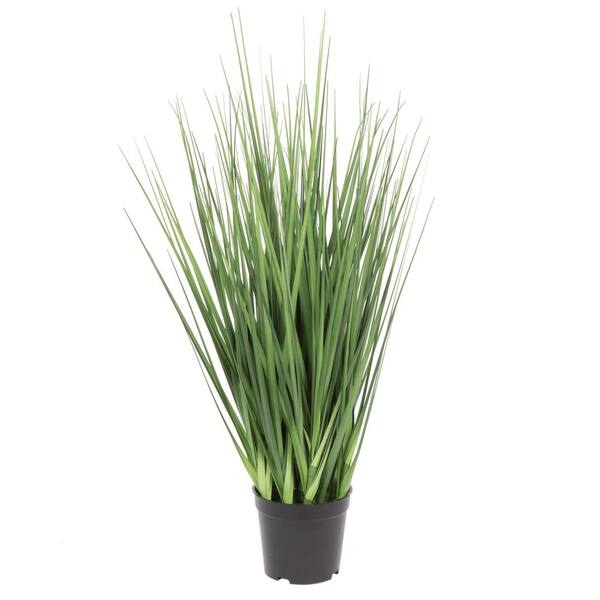 Vickerman 24 in. Artificial Potted Extra Full Green Grass TN170524 ...