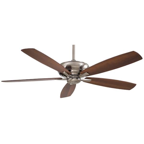 MINKA-AIRE Kola-XL 60 in. Indoor Pewter Ceiling Fan with Remote Control ...