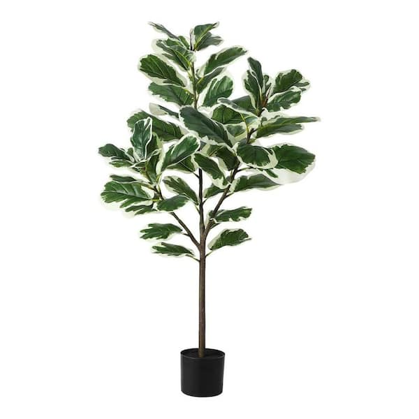 Gravee 4.2 ft. Artificial Fiddle Leaf Fig Tree,Faux Ficus Lyrata Plant ...