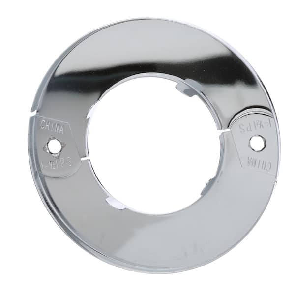 Plumbing Escutcheon Chrome Plated Rings Lot Of 7 1" COP Chrome Split