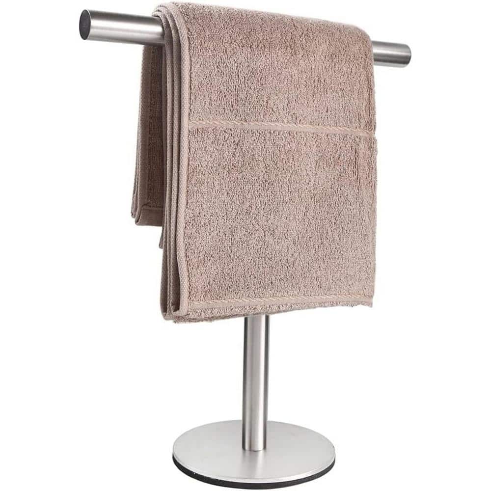 PRIMEPLUS 1 Free Standing T-Shaped Round Bottom Stainless Steel Towel ...
