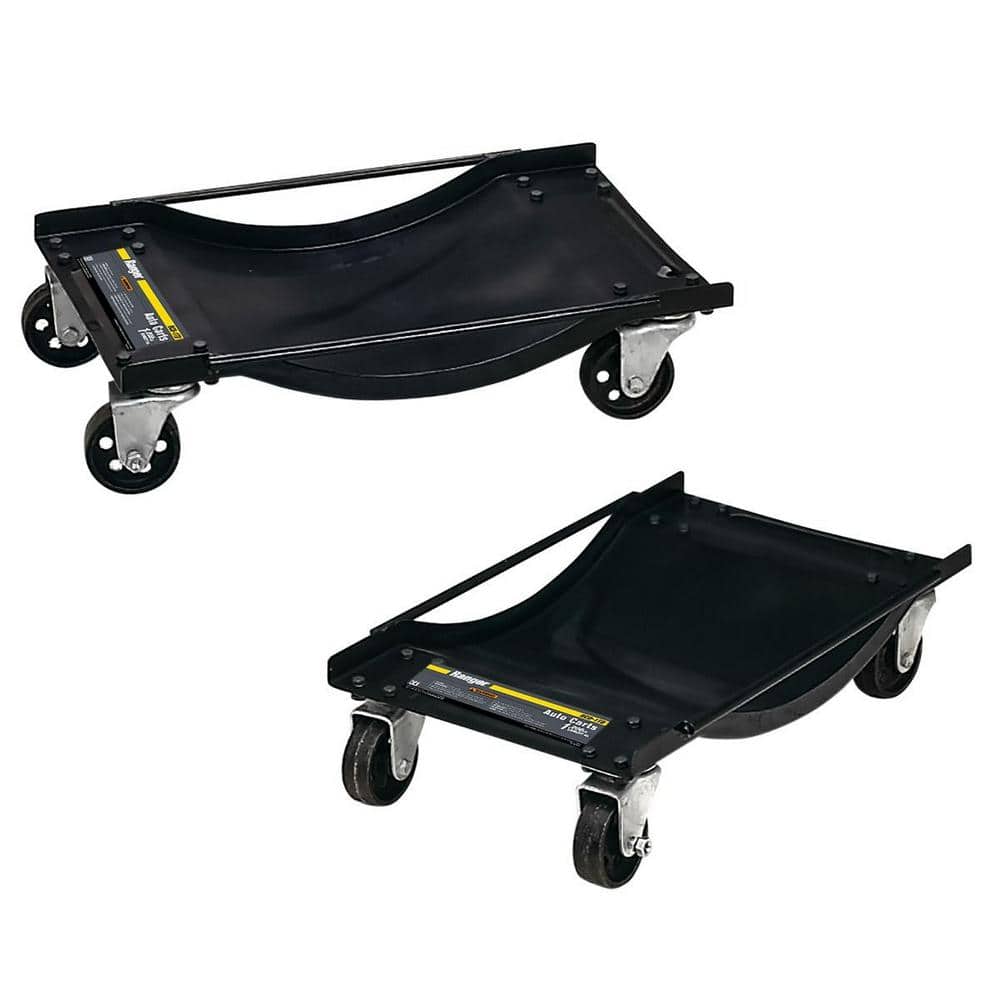 RANGER RCD-1TD Set of 2 Heavy-Duty Wheel Dolly Auto Carts 5150190 - The ...