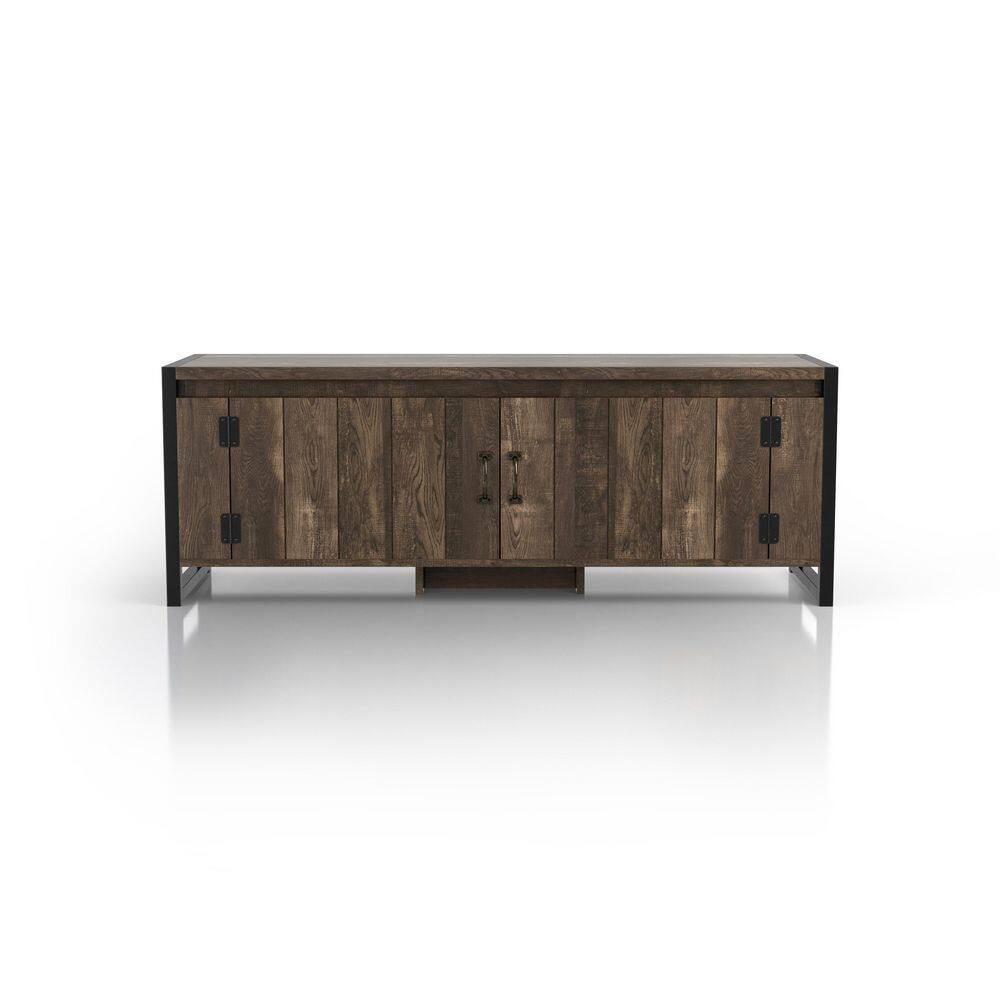 Furniture of America Prue Brown Bench with Storage (17.7 in. H x 49.2 ...