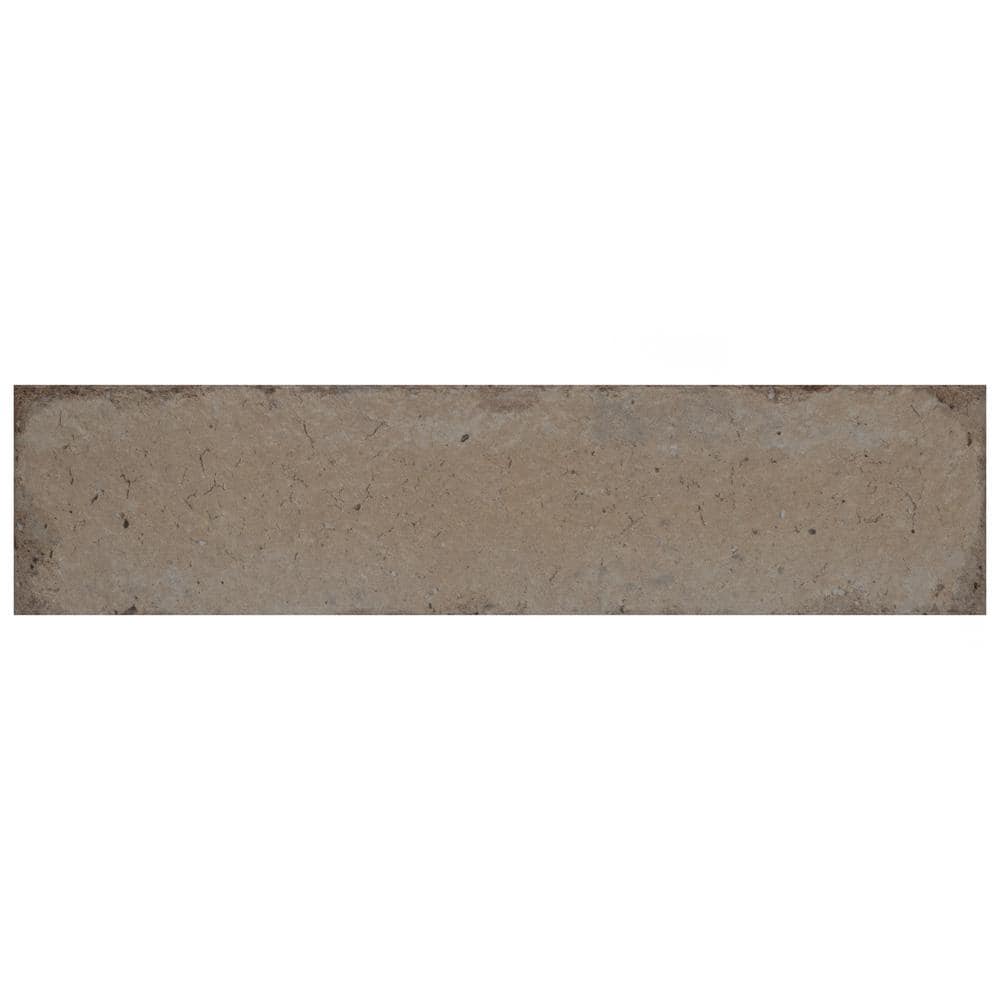 Merola Tile Brickyard Beige 3 in. x 12 in. Porcelain Floor and Wall ...
