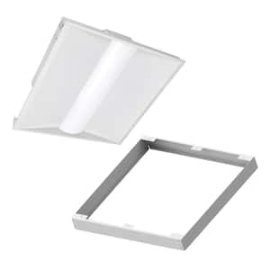 ETI LIGHTING 2 ft. x 4 ft. Center Basket Integrated LED Troffer Light ...