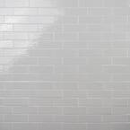 Ivy Hill Tile Crux Silver 2.81 in. x 8.75 in. Polished Porcelain Subway ...