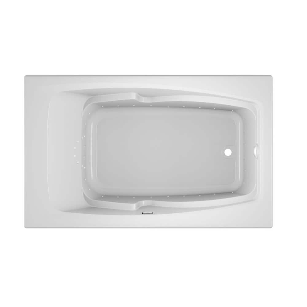 JACUZZI CETRA 60 in. x 36 in. Rectangle Pure Air Bathtub with Right ...