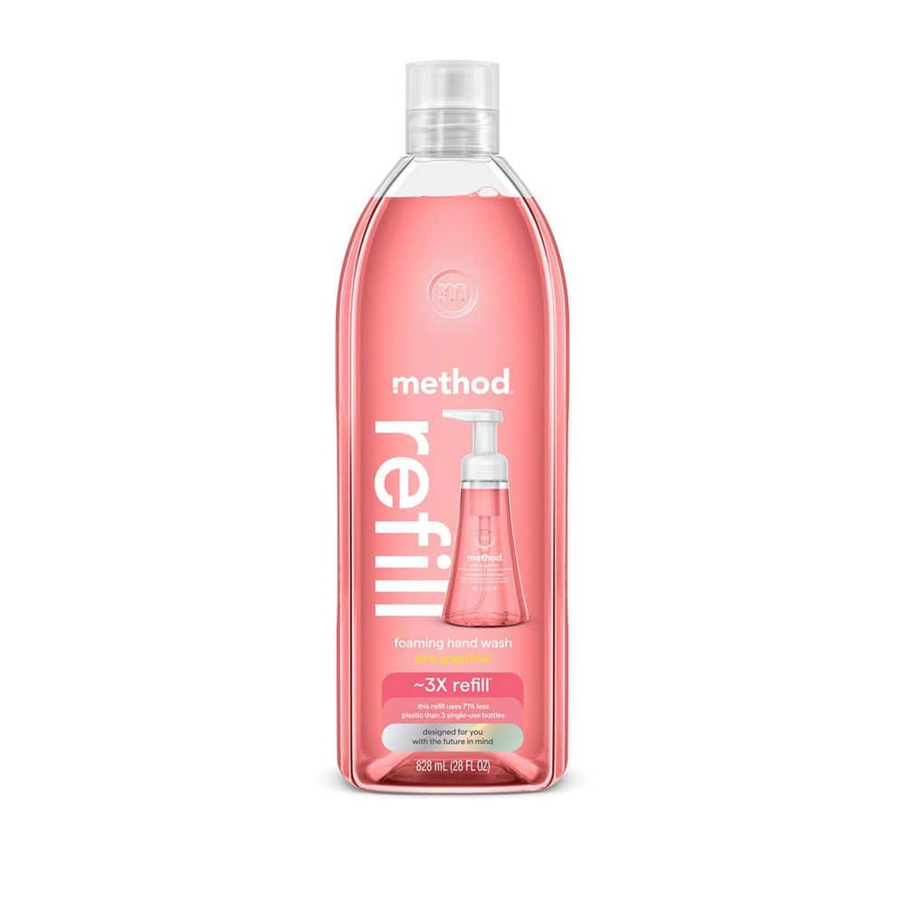 Method 28 oz. Pink Grapefruit Scent Foaming Hand Soap Refill 378020 ...