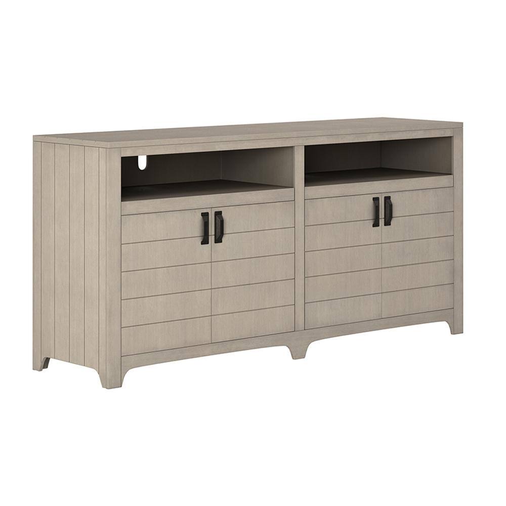 Bridgevine Home Quick Assembly 60 in. TV Stand in Cram Finish that fits ...