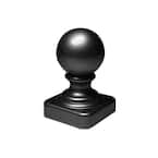 PEAK Aquatine 4.16 in. x 4.16 in. x 1.35 in. Black Aluminum Pool Fence ...