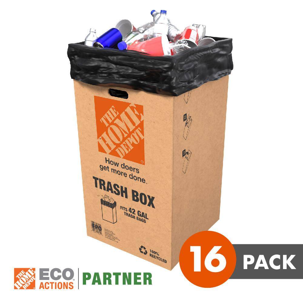 The Home Depot 42 gal. Disposable Trash Can (16 pack) TB42GAL-16PK ...
