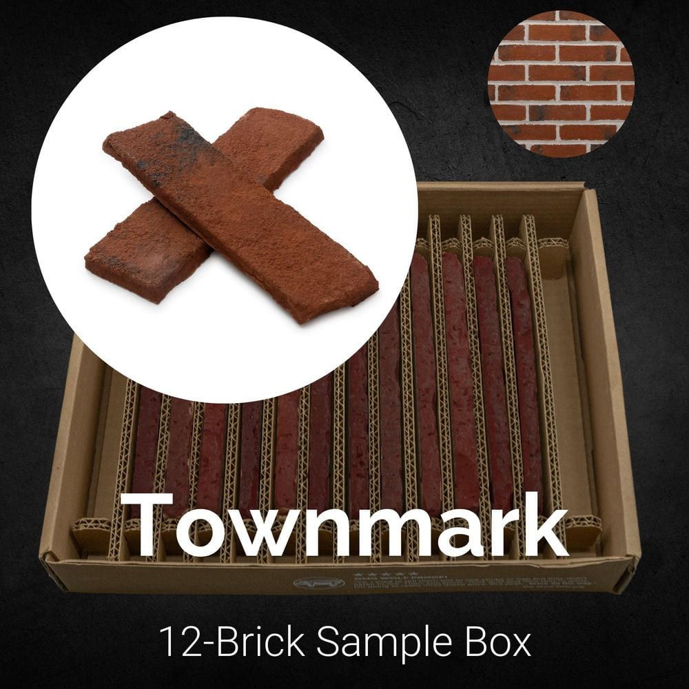 Old Mill Brick Sample Box Townmark Thin Brick 7.625 in. x 2.25 in. x 0. ...