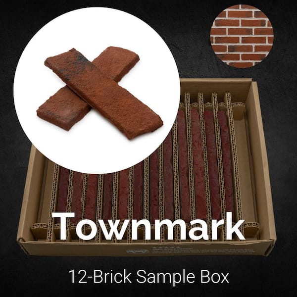 Old Mill Brick Sample Box Townmark Thin Brick 7.625 in. x 2.25 in. x 0. ...