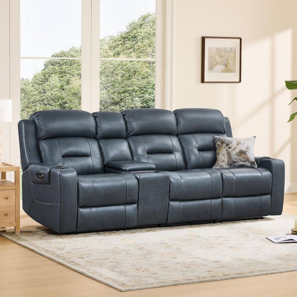Spruce & Spring Cade 96.85 in. Rectangle Dual Motors Rolled Arm Lay ...