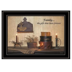 HomeRoots Charlie Family and Friends 1-Piece Framed Wall Art 15 in. x ...