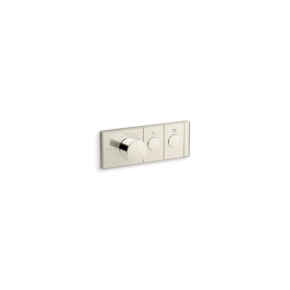 KOHLER Anthem 2-Outlet Thermostatic Valve Control Panel With Recessed ...