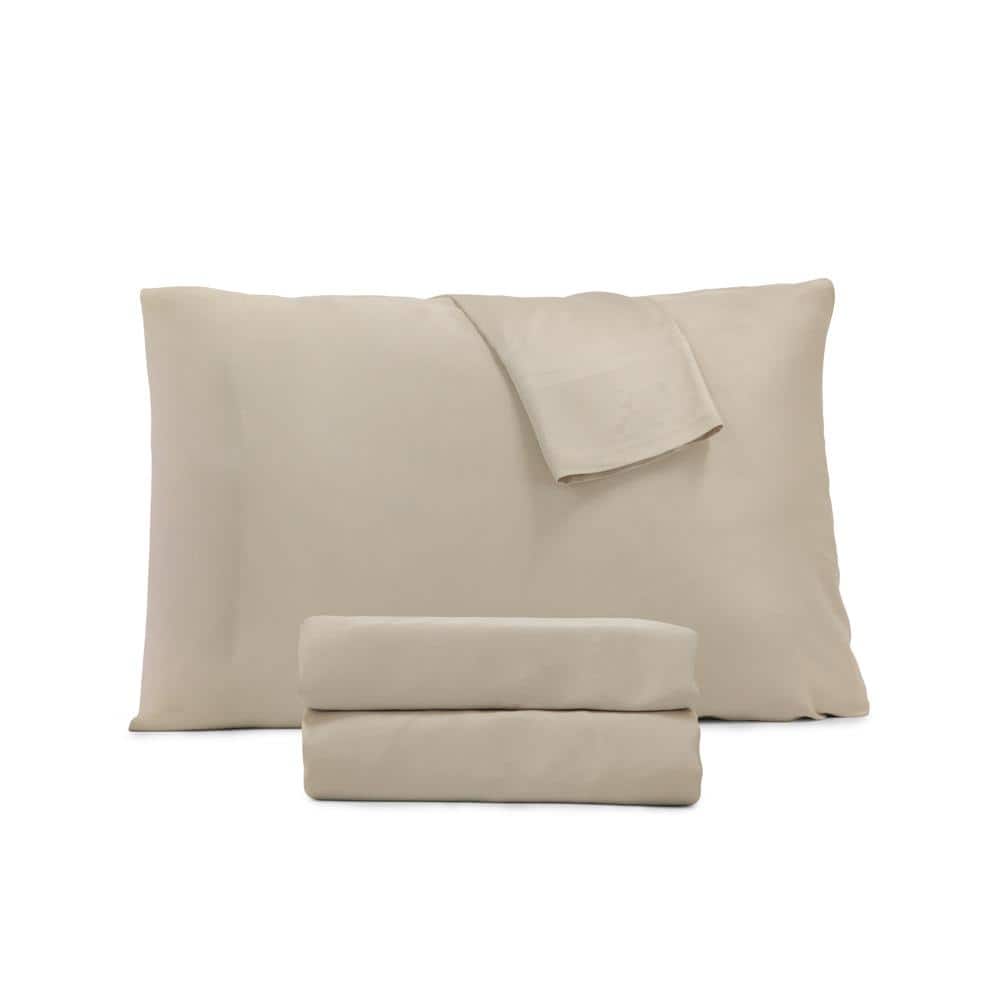 Jennifer Adams 4-Piece Sand Solid Bamboo California King Sheet Set ...