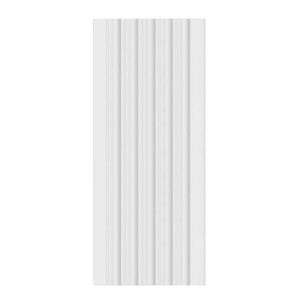 Focal Point 7/16 in. x 96 in. x 3-7/8 in. Polyurethane Fluted Casing ...