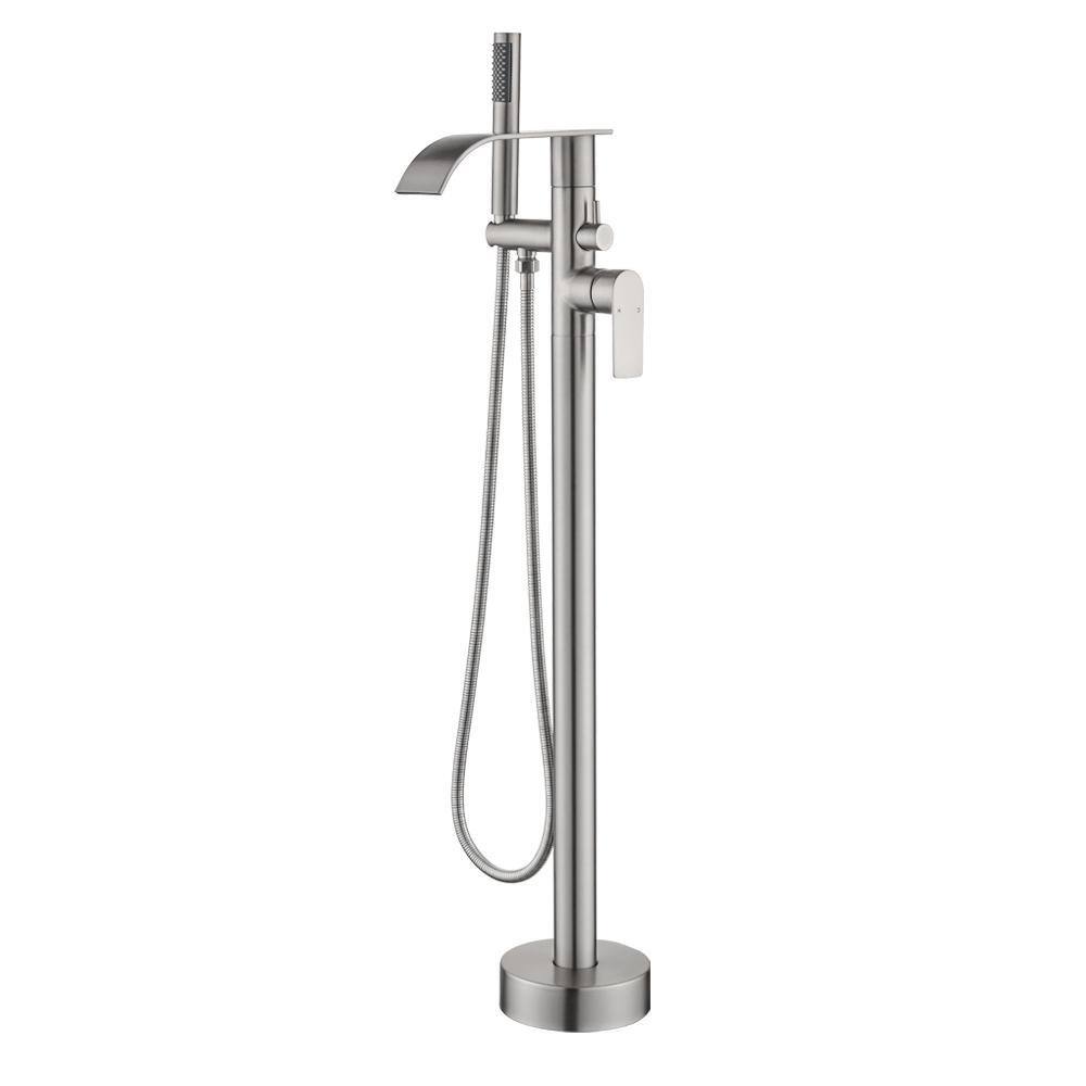 Fapully Single-Handle Claw Foot Freestanding Tub Faucet with Hand ...