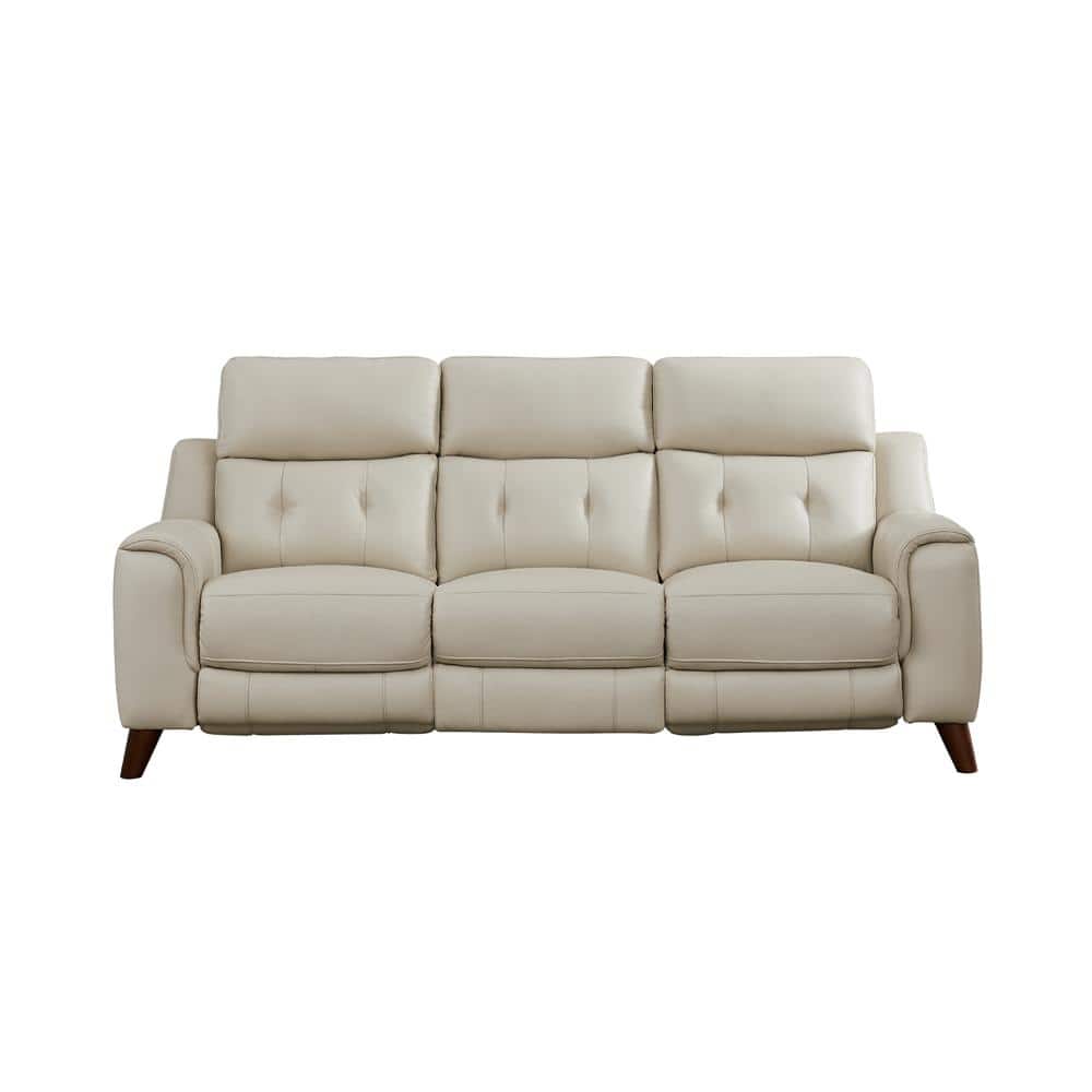 Hydeline Torino 88 in. W Slope Arms Leather Straight Zero Gravity Power ...