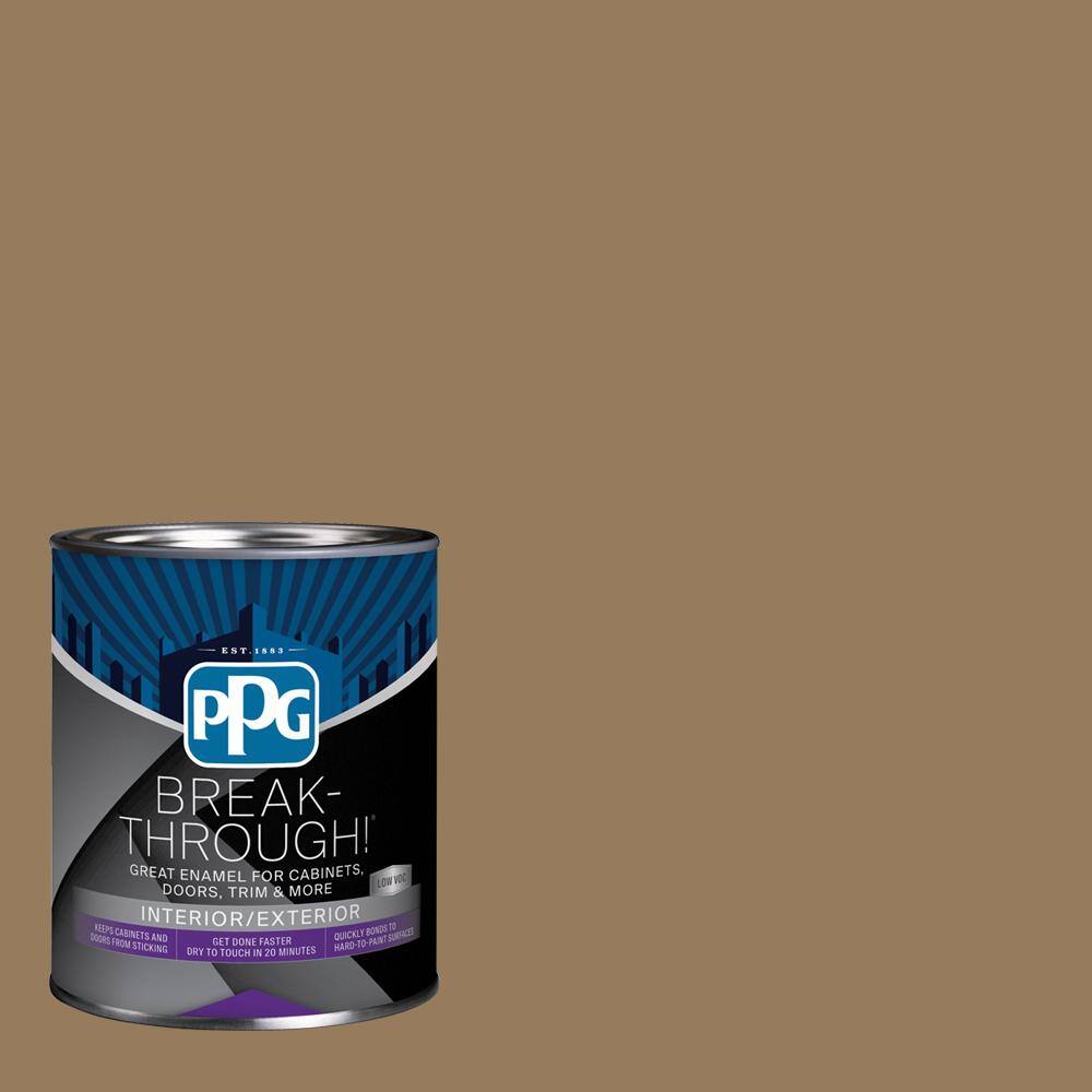 Break-Through! 1 qt. PPG1084-6 Cocoa Pecan Satin Door, Trim & Cabinet ...