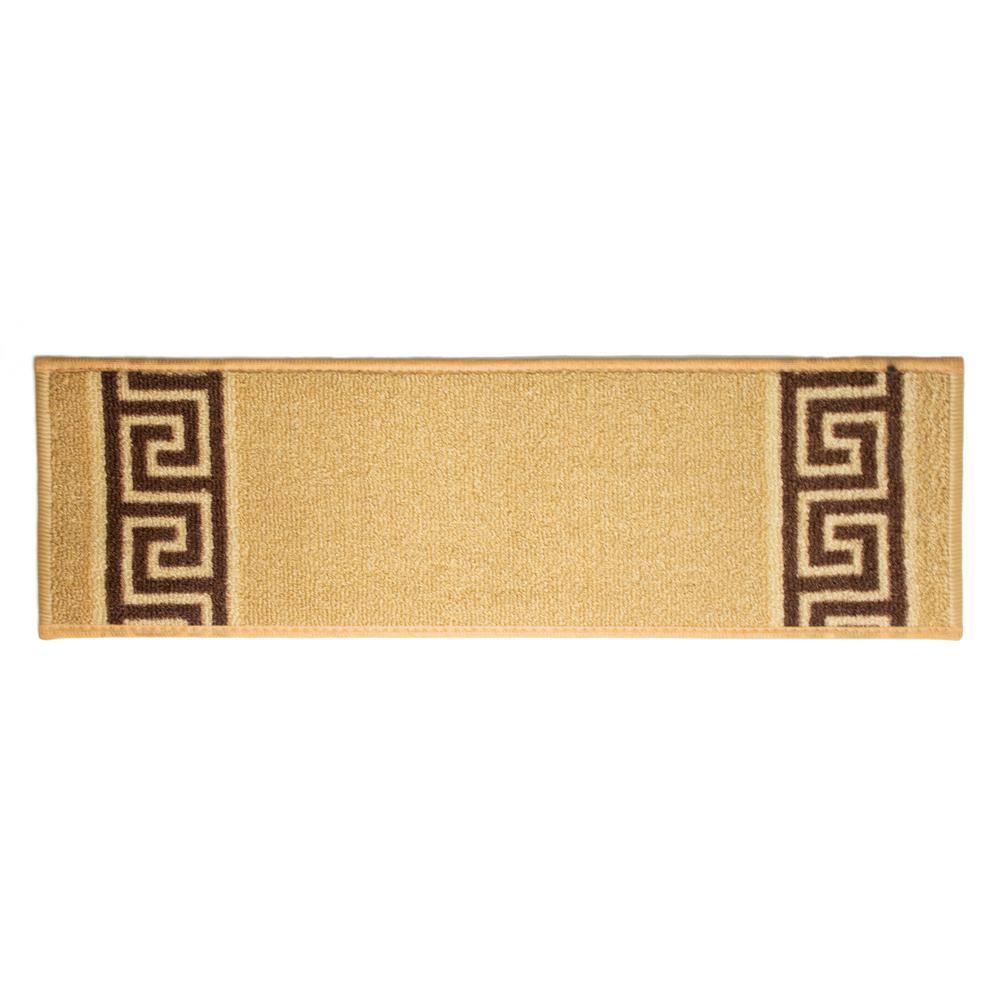 RugStylesOnline Meander Custom Size Beige 12 in. L x 32 in. W Indoor ...
