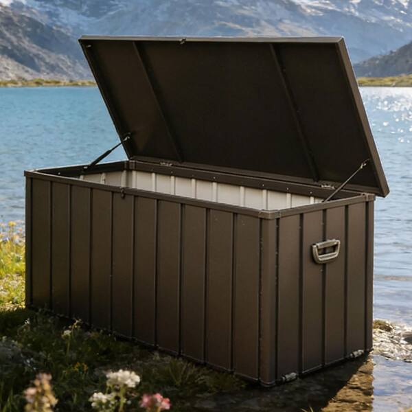 Coporesell 200 Gal. Steel Deck Box CLCPSDB05-20BRO - The Home Depot