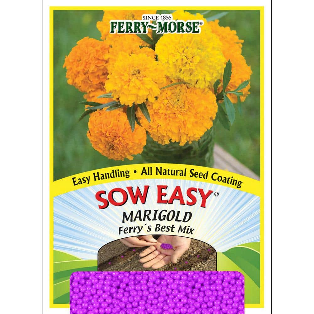 Ferry-Morse Sow Easy Marigold Ferry's Best Mix Flower Seeds 2460 - The ...