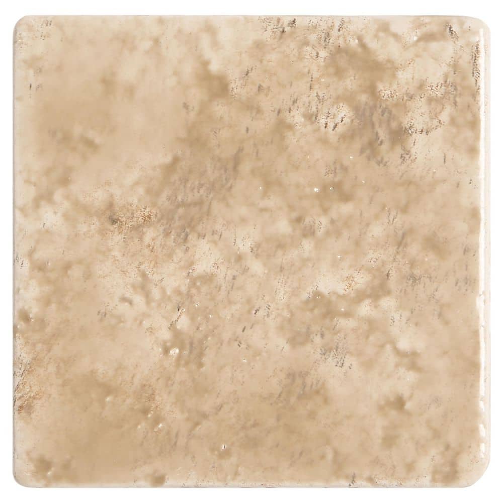 Ivy Hill Tile Elara Sand Beige 4.72 in. x 0.43 in. Glossy Textured ...