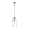 Generation Lighting Marino 1-Light Chrome Pendant with Clear Glass Shade P1484CH - The Home Depot