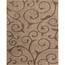 Unique Loom Floral Shag Carved Light Brown 9' 0 x 12' 0 Area Rug ...