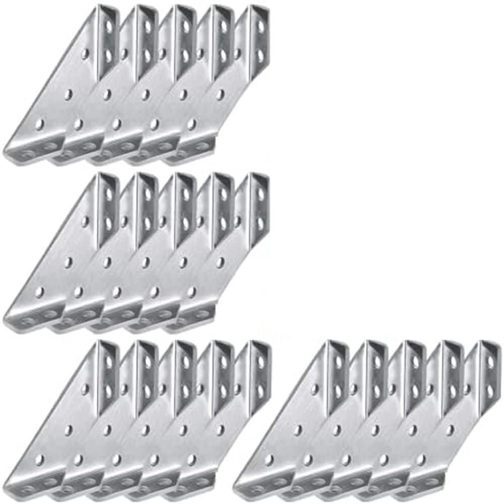 KIWDZFU Universal Stainless Steel Trapeziform Angle Brackets Corner ...