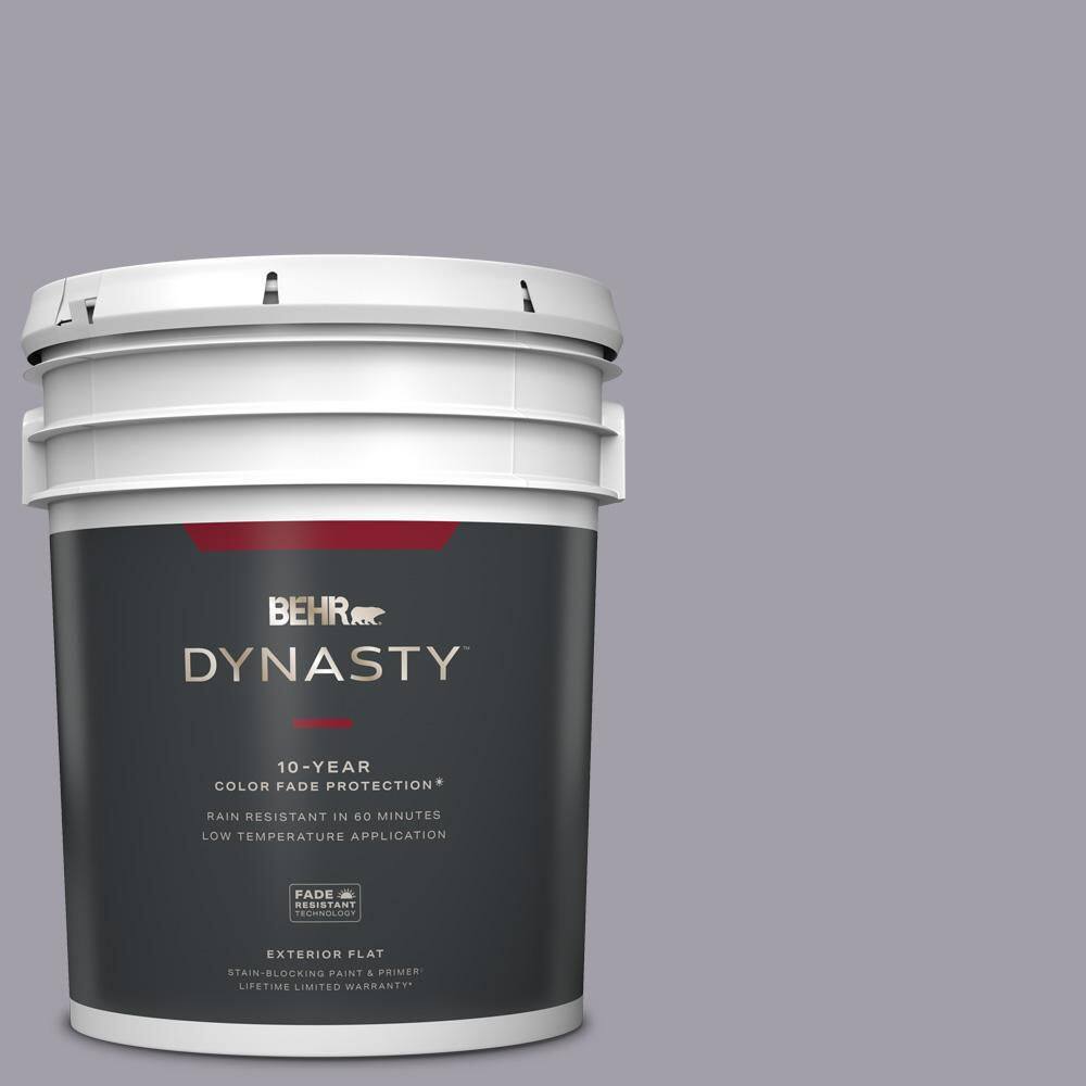 BEHR DYNASTY 5 gal. #N550-4 Ashberry Flat Exterior Stain-Blocking Paint ...