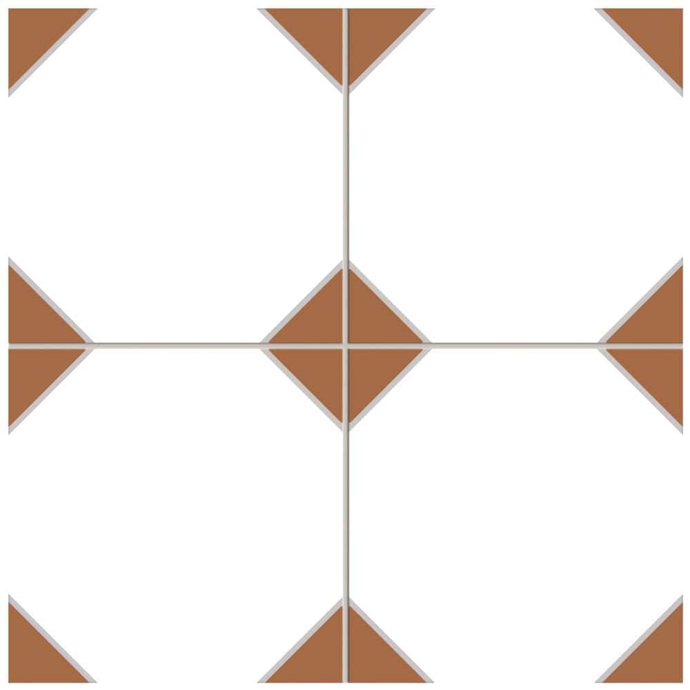 Merola Tile Canterbury Terra 13 in. x 13 in. Porcelain Floor and Wall ...