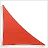 COLOURTREE 20 ft. x 20 ft. x 28.3 ft. 190 GSM Red Equilateral Triangle ...