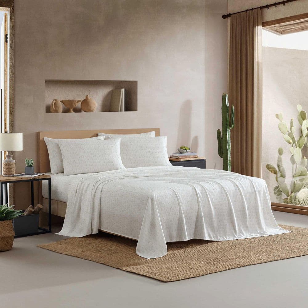 Wrangler Line Dance 3-Piece Sand Beige Microfiber Twin Sheet Set ...