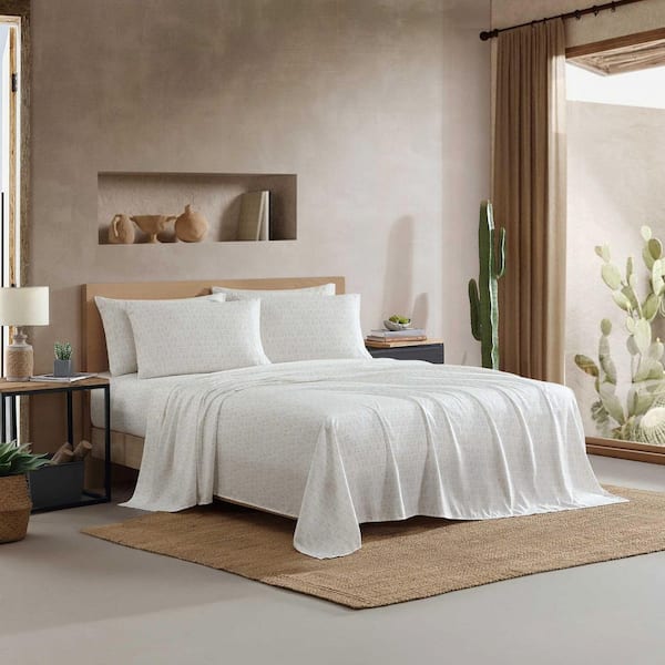 Wrangler Line Dance 3-Piece Sand Beige Microfiber Twin Sheet Set ...