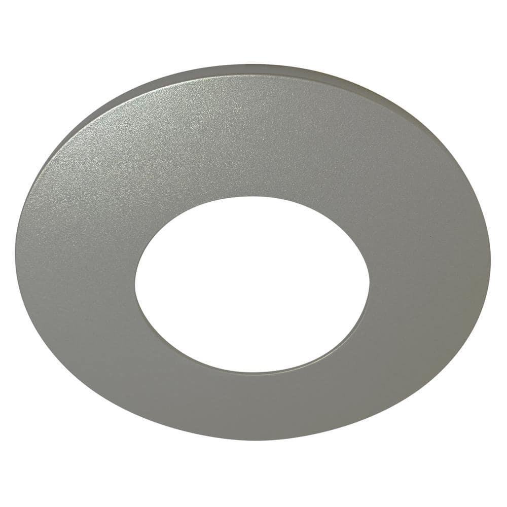 HALO JBD 4 in. Round Flat Designer Trim in Satin Nickel JBD4TRMSN - The ...