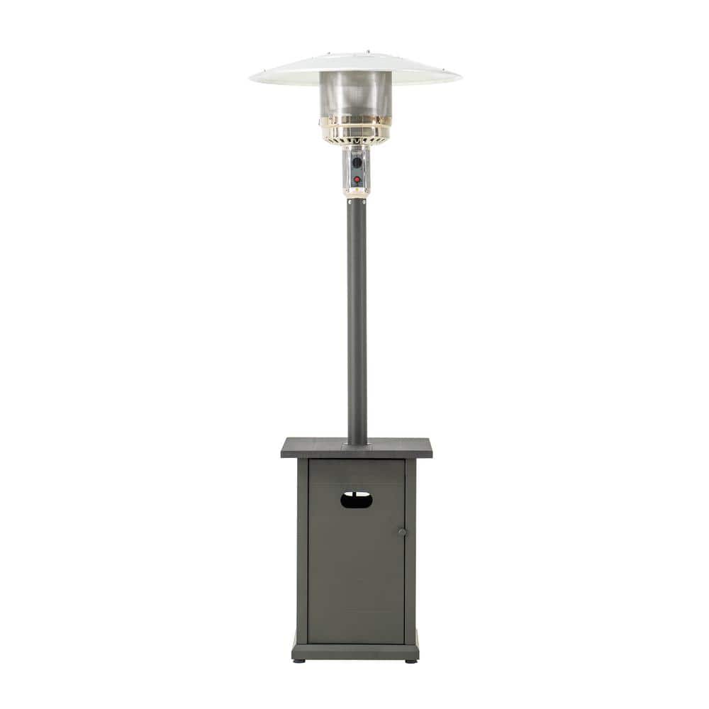 AMBERCOVE Lennick 40,000 BTU Gray Steel Frame Outdoor Patio Propane Gas ...