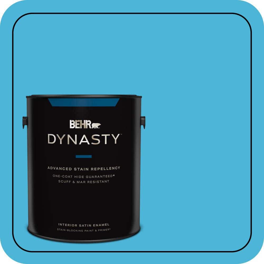 BEHR DYNASTY 1 gal. #P490-4 Aztec Sky Satin Enamel Interior Stain ...