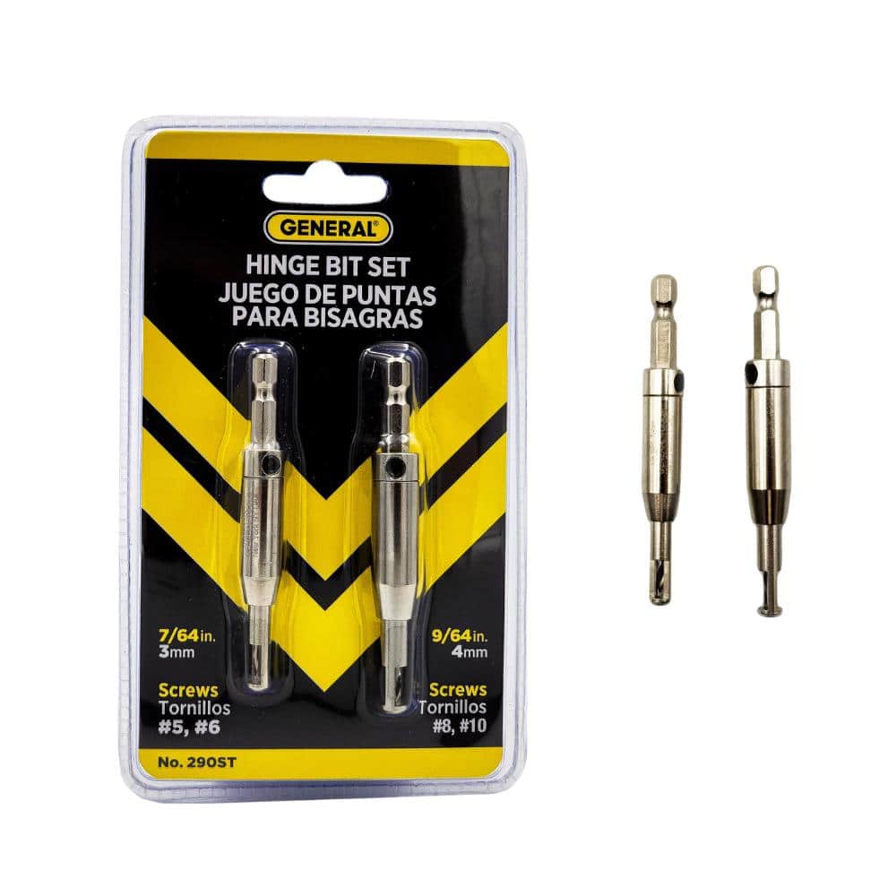 General Tools Steel Hinge Bit Set (2-Piece) 290ST - The Home Depot
