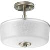 Progress Lighting Alexa Collection 2-Light Brushed Nickel Semi-Flush ...