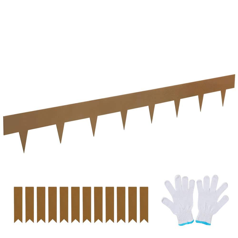 SVOPES Steel Landscape Edging 10-Pack, 2 in.H Bendable Garden Borders ...