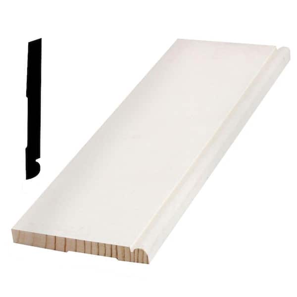 American Wood Moulding WM 750 9/16 in. x 4-1/4 in. Pine Primed Finger ...