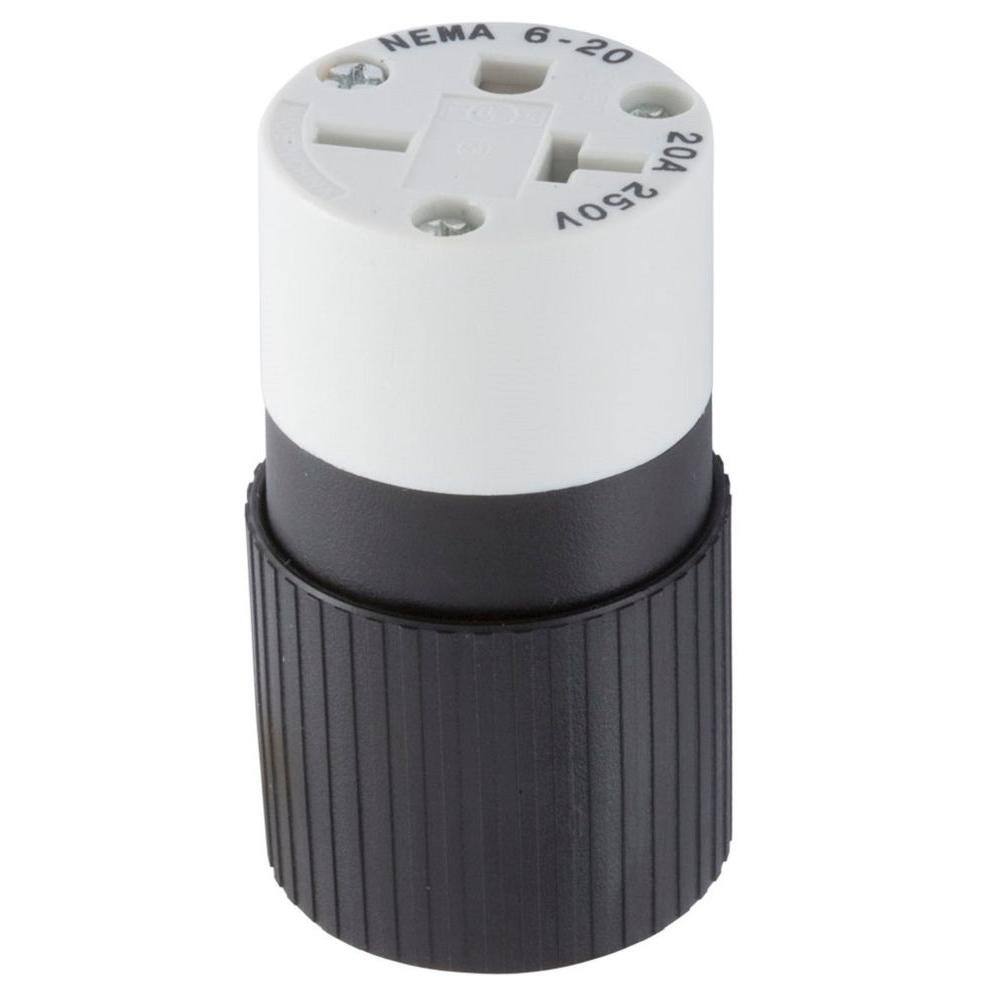 Hubbell 15 Amp 125-Volt 3-Wire Straight Blade Cord Connector 515SCZ ...