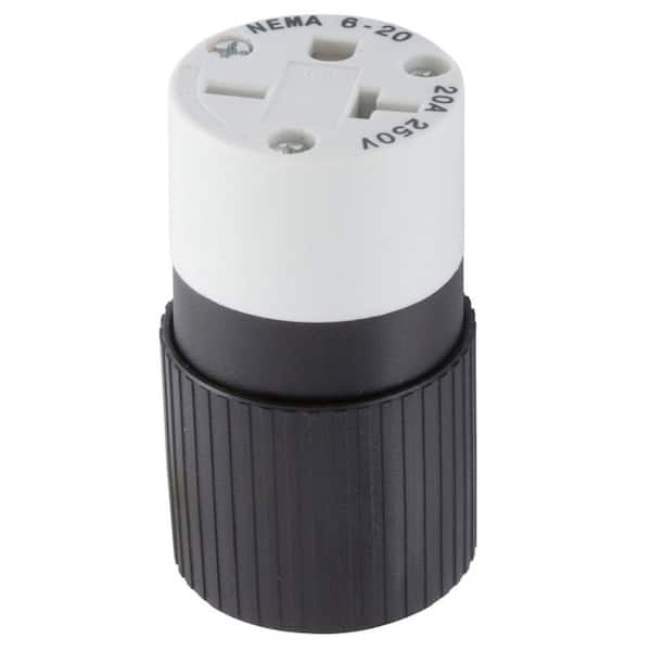 Hubbell 15 Amp 125-Volt 3-Wire Straight Blade Cord Connector 515SCZ ...