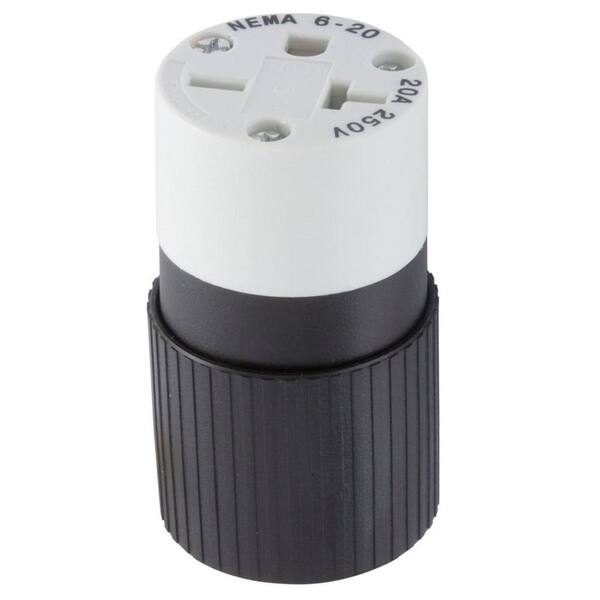 Hubbell 15 Amp 125-Volt 3-Wire Straight Blade Cord Connector 515SCZ ...